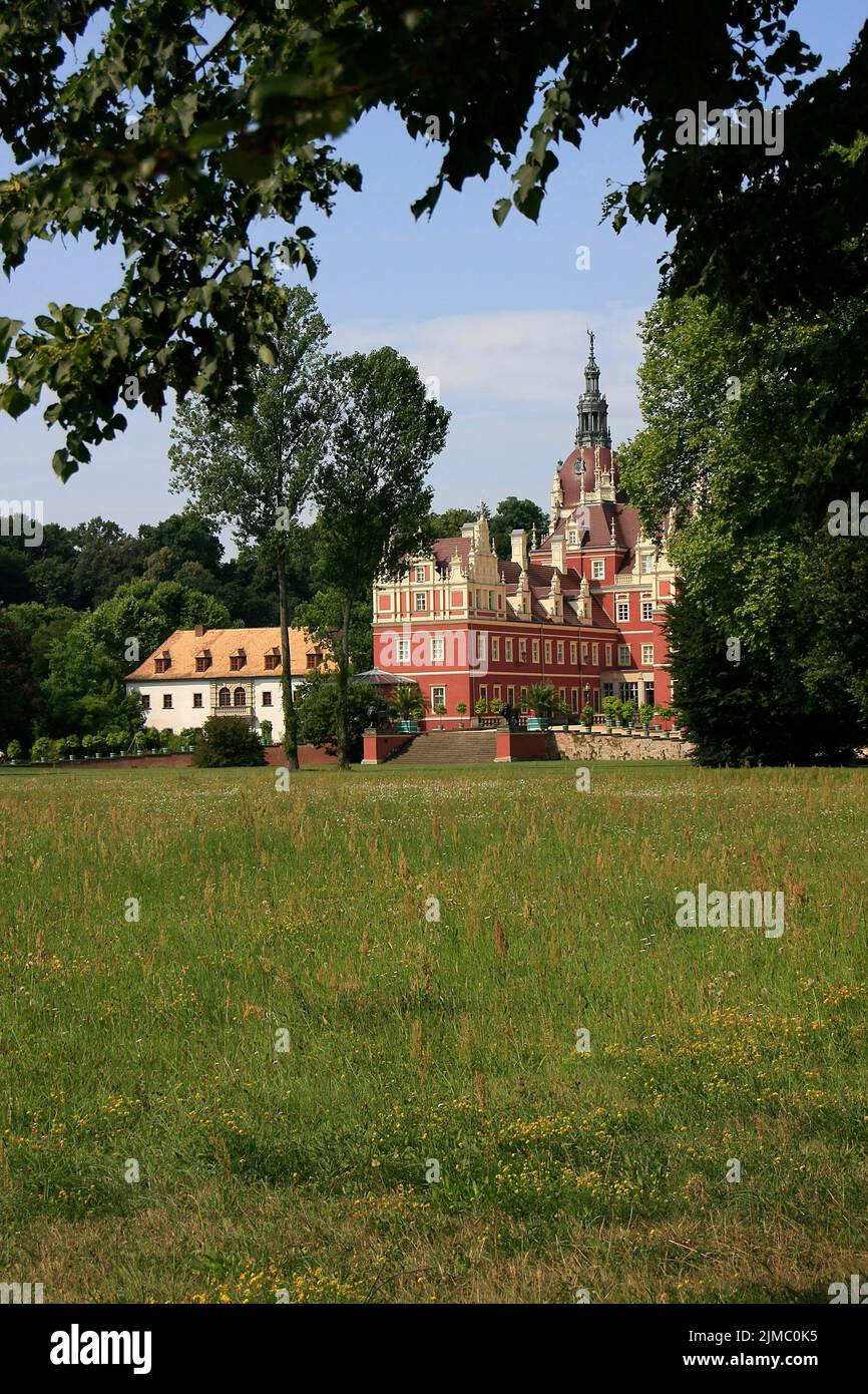 Muskau Castle in Bad Muskau Stock Photo - Alamy