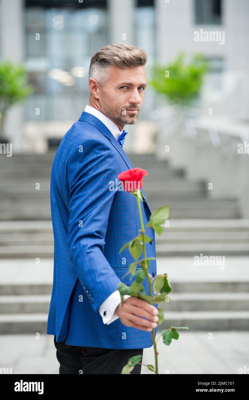 proposal concept. tux man preparing for a proposal. man before marriage ...