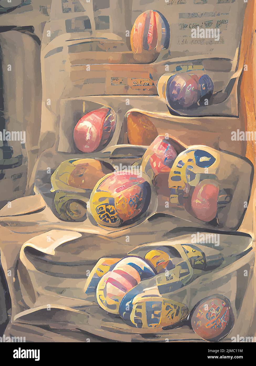 some eggs in front of colored background Stock Vector Image & Art - Alamy