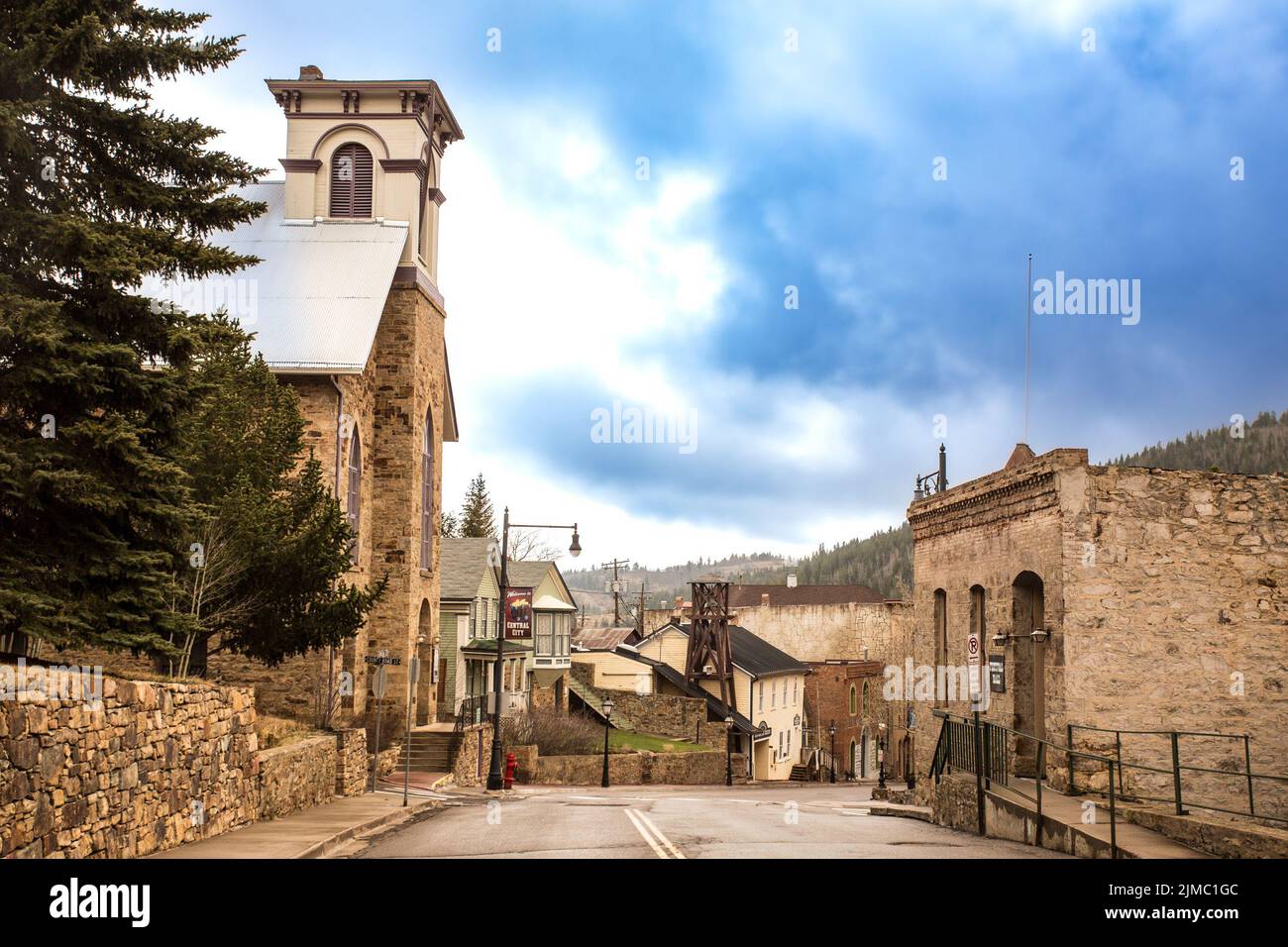 Central City, Colorado - May 1, 2018: View of historic western city of ...