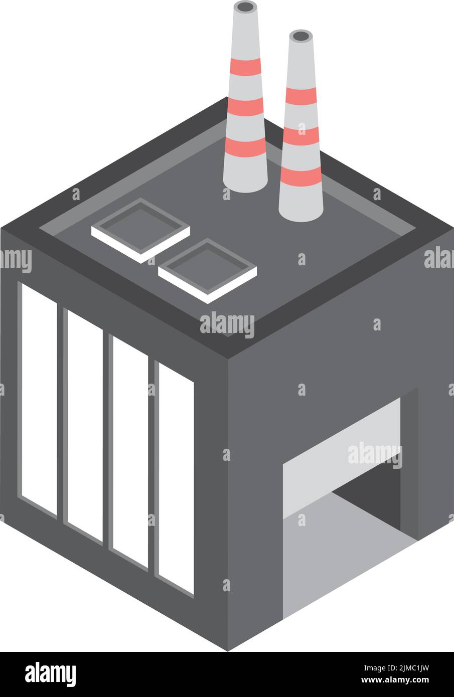 Interior big industrial building factory Stock Vector Images - Alamy