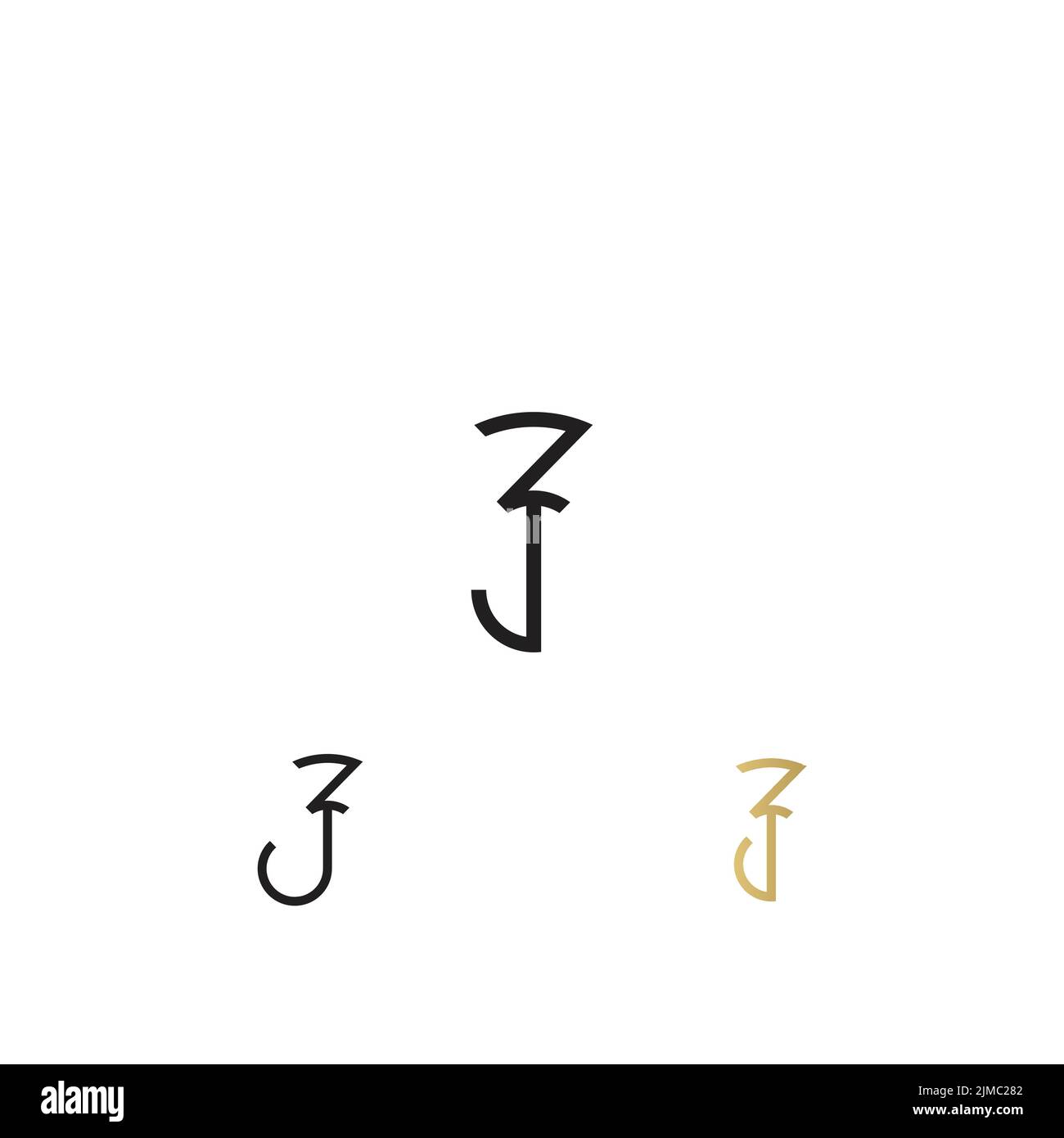 Alphabet Initials logo JZ, ZJ, Z and J Stock Vector Image & Art - Alamy
