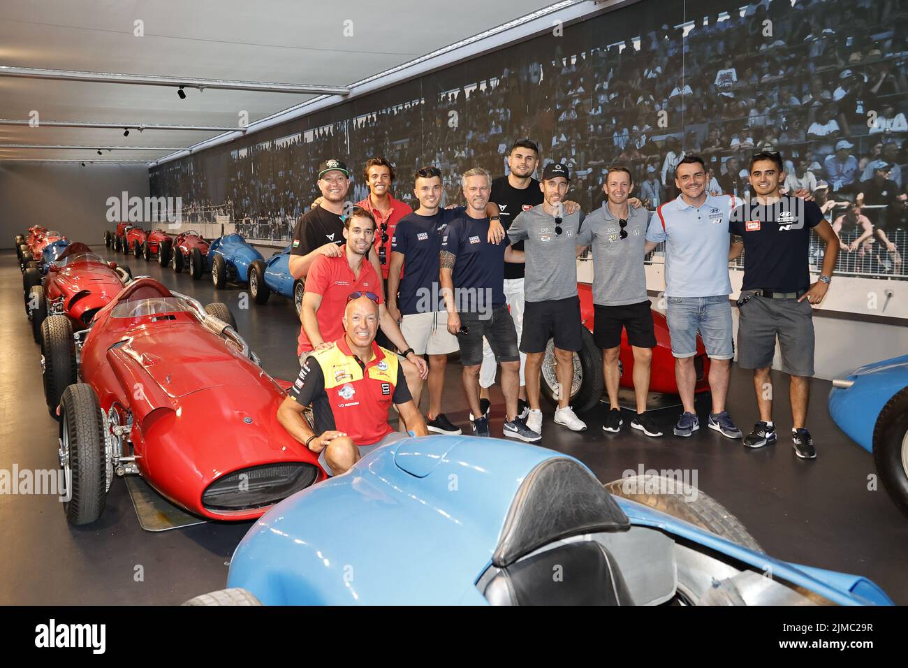 WTCR 2022 DRIVERS visit to Museum de Lâ€™Auto Mulhouse during the WTCR ...