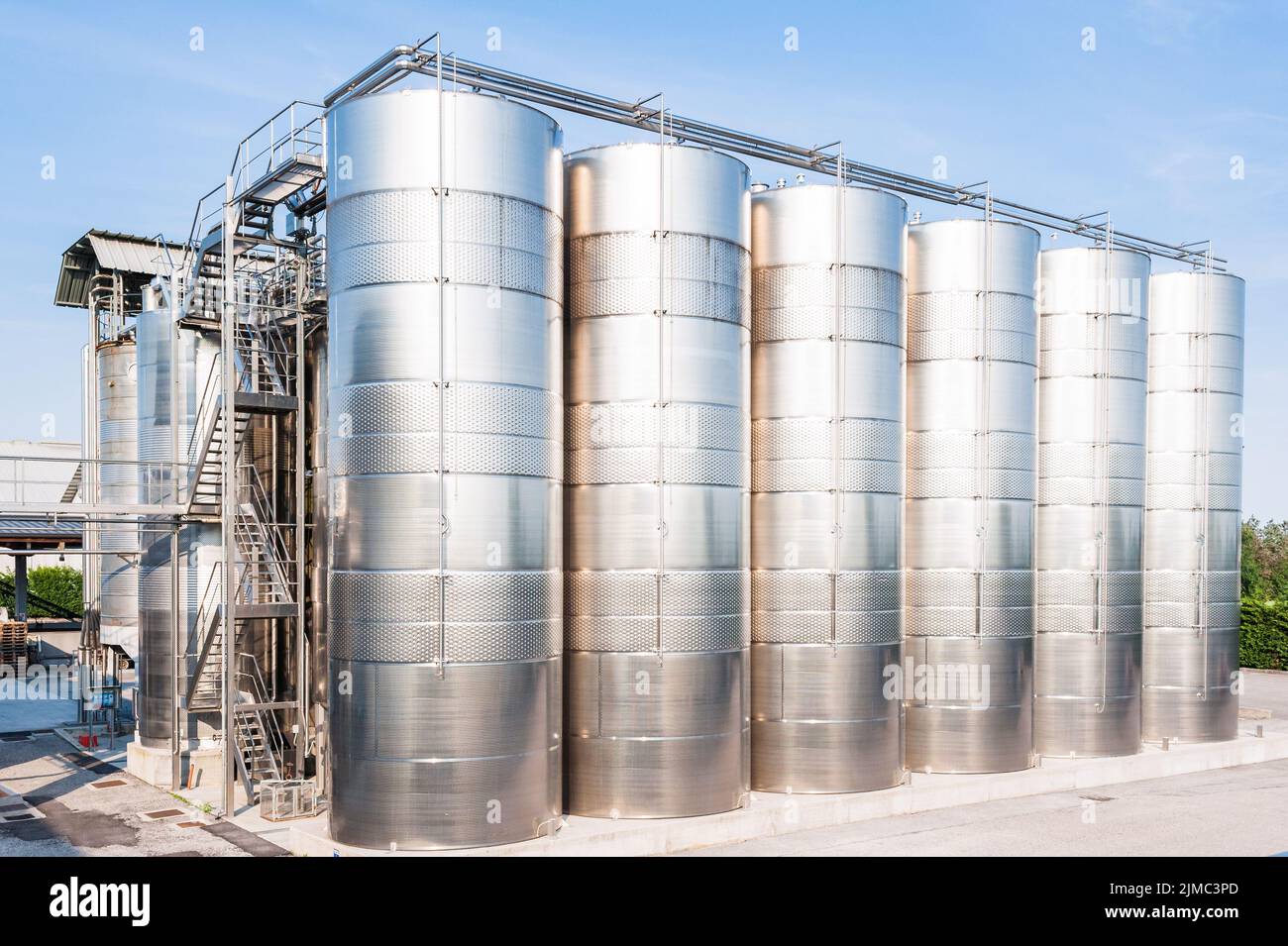 Stainless steel fermentation tanks in hi-res stock photography and ...