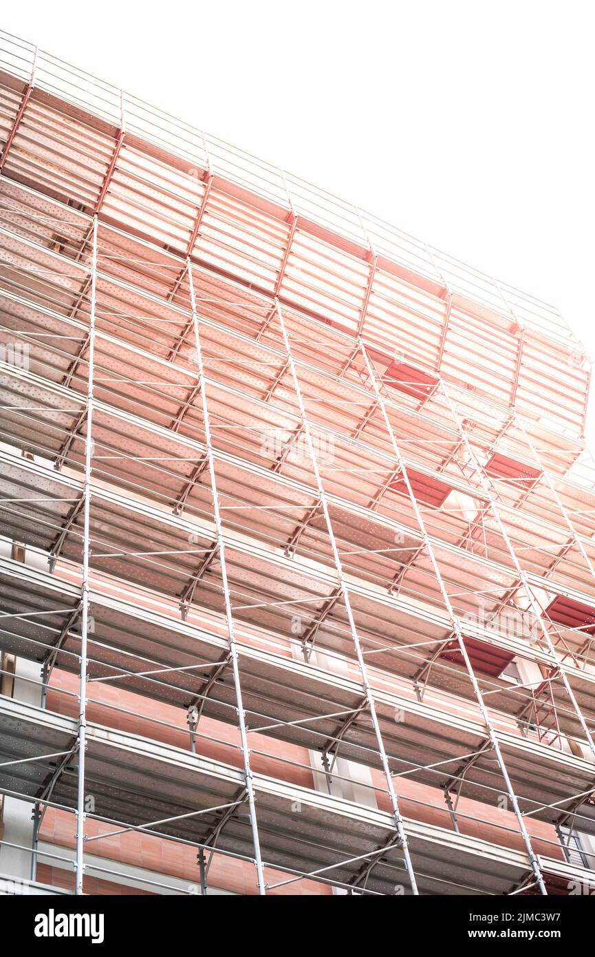 Scaffolding on a construction site Stock Photo - Alamy