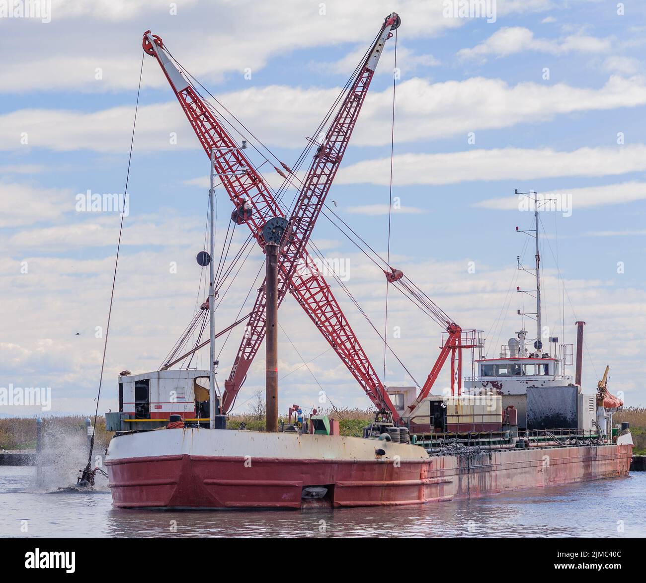 Dredger ship navy Stock Photo - Alamy