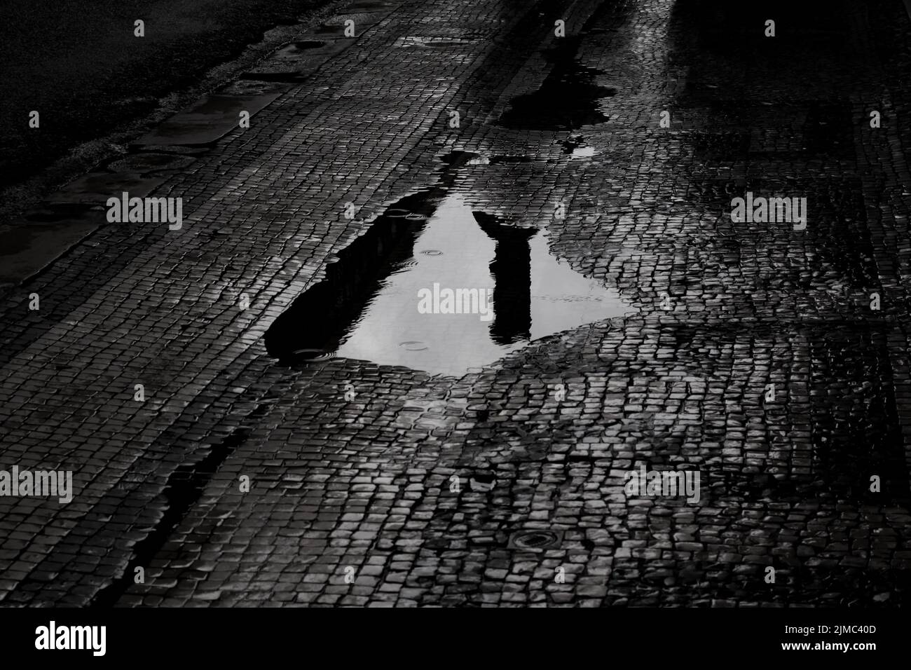 Water puddle Reflection Stock Photo - Alamy