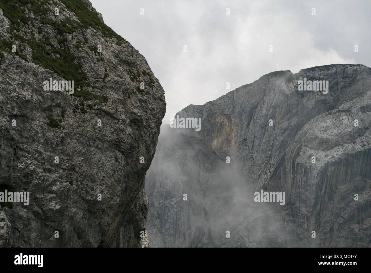 Mountain tops opposite Stock Photo - Alamy