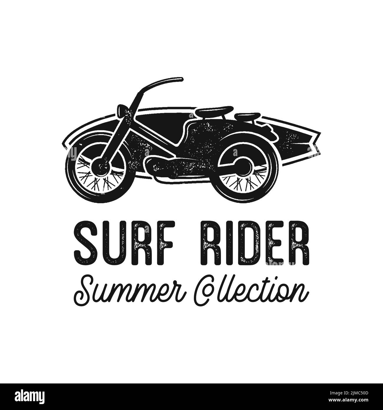 Vintage motorcycle shirt graphic Black and White Stock Photos & Images ...