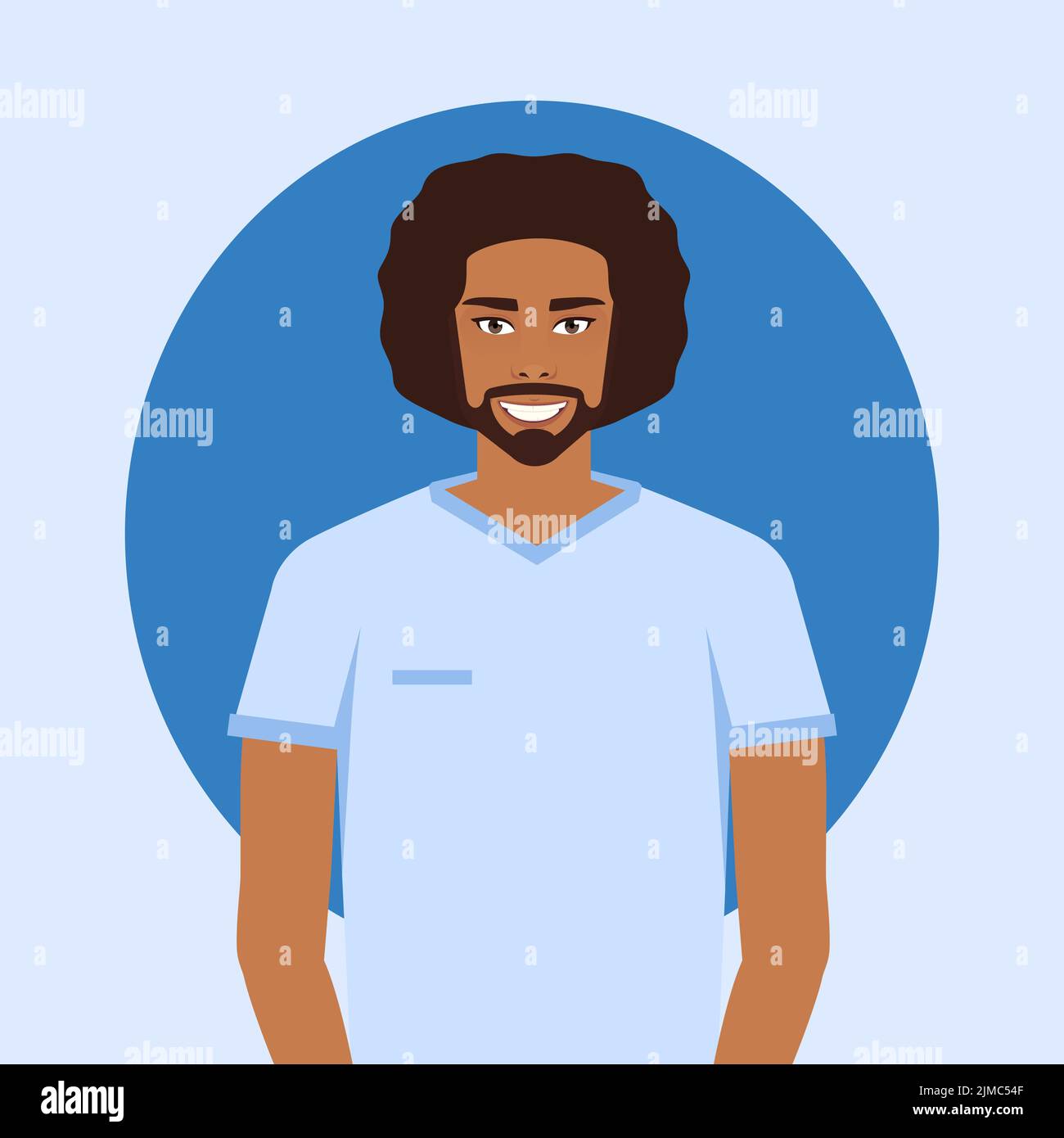 Flat male and female healthcare doctors vector illustration people ...