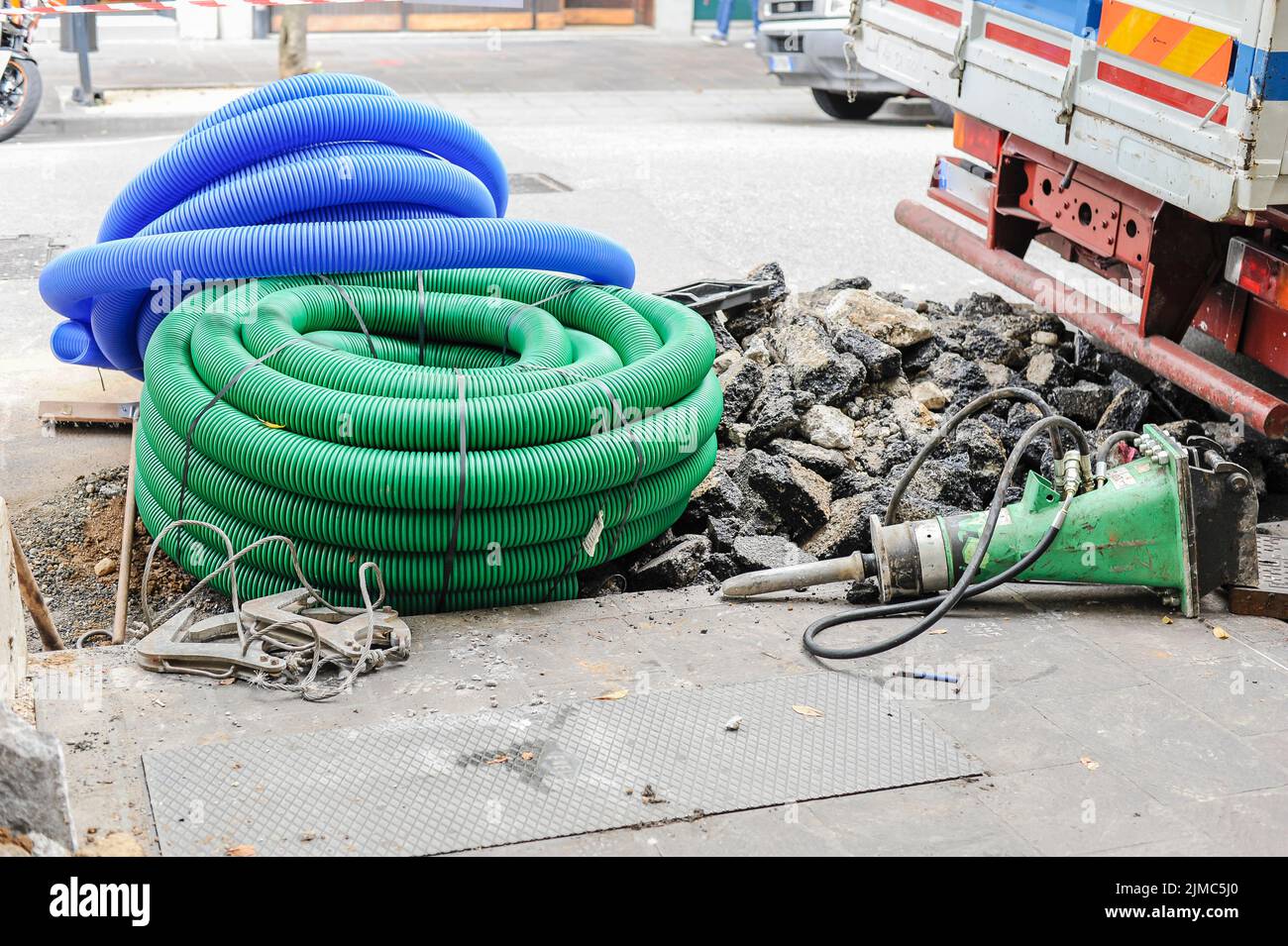 Fibre construction hi-res stock photography and images - Alamy