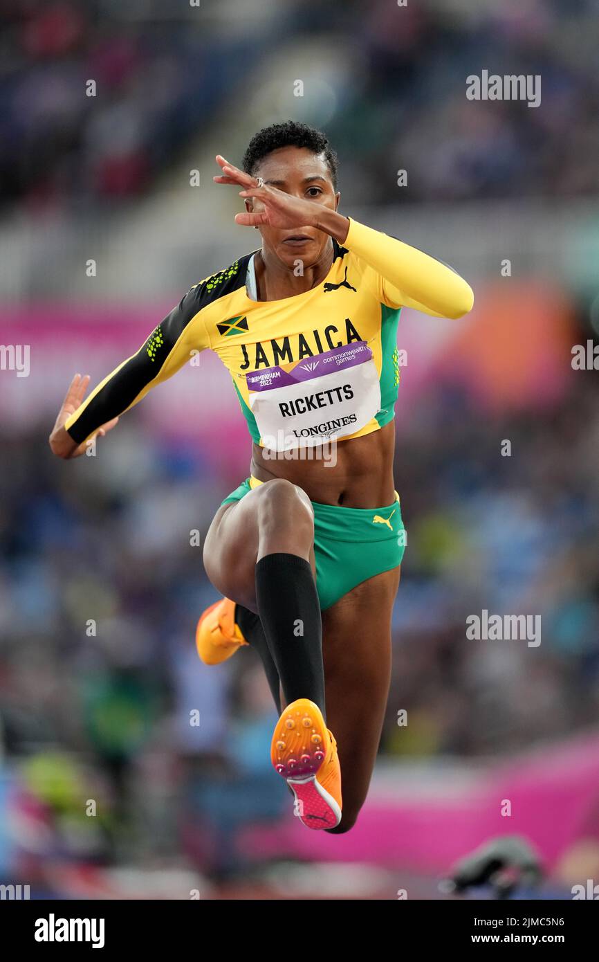 Jamaica’s Shanieka Ricketts in action during the Women’s Triple Jump ...