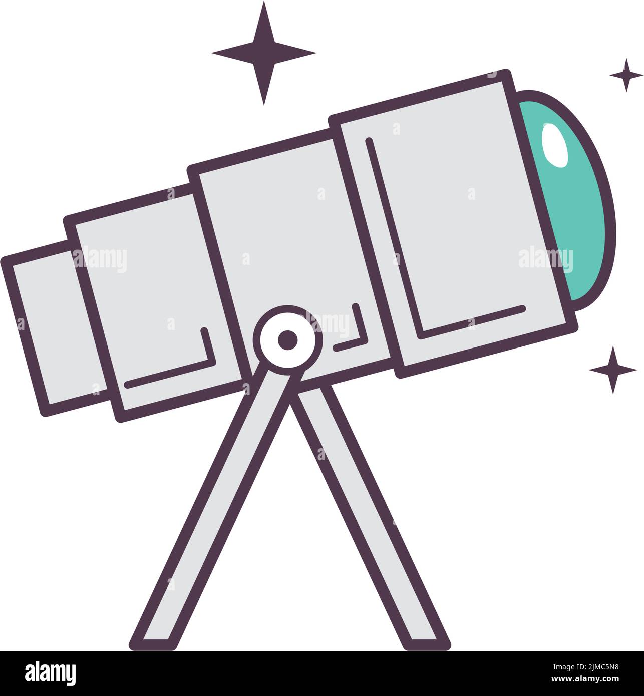 telescope cartoon icon Stock Vector Image & Art - Alamy
