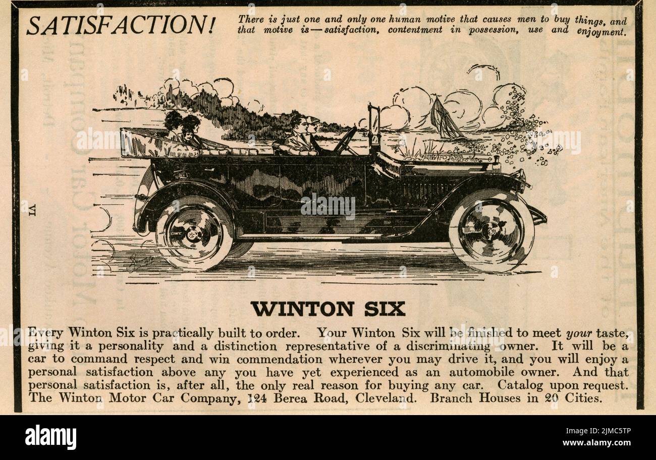 Vintage ad car hi-res stock photography and images - Alamy