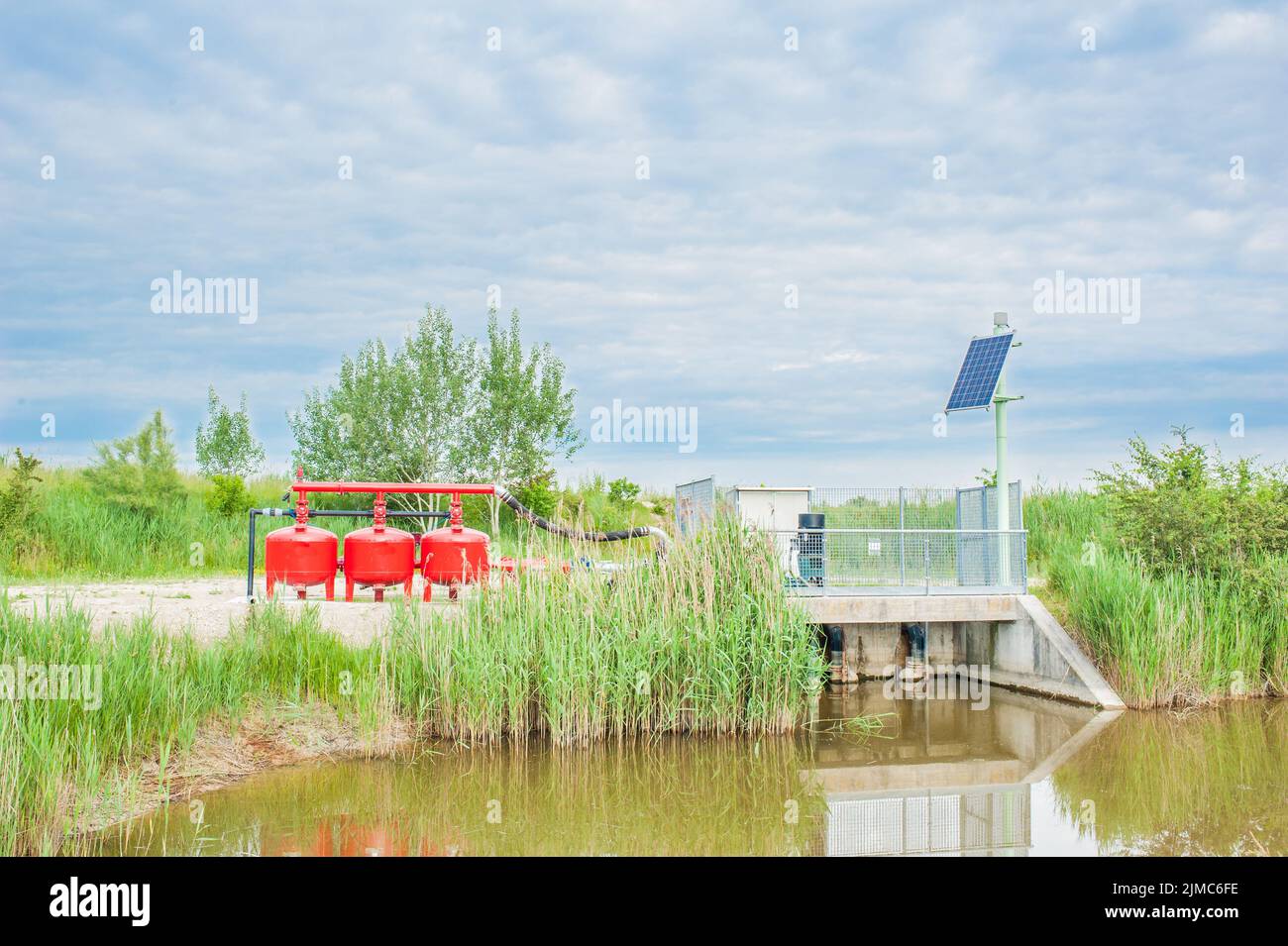 Water pumping system Stock Photo - Alamy