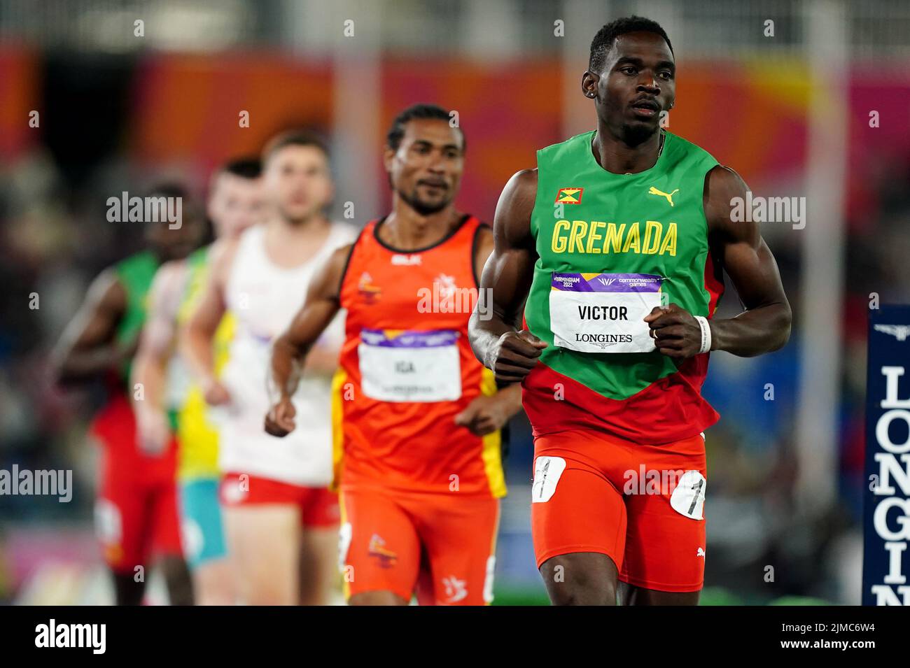 Grenada’s Lindon Victor in action during the Men’s Decathlon 1500m at ...