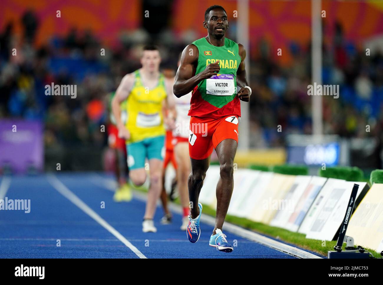 Grenada’s Lindon Victor in action during the Men’s Decathlon 1500m at ...