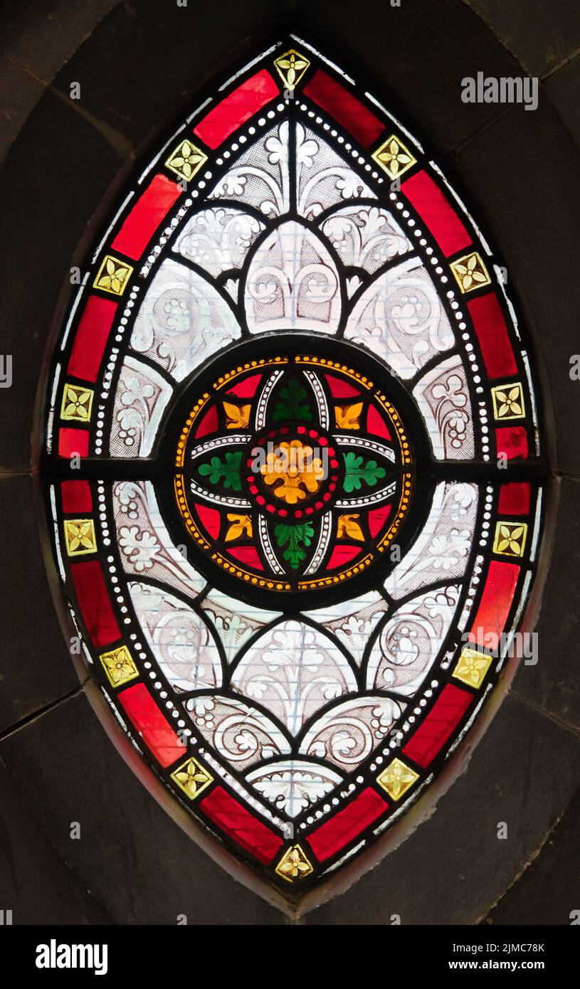 Gothic window from stained glass Stock Photo - Alamy