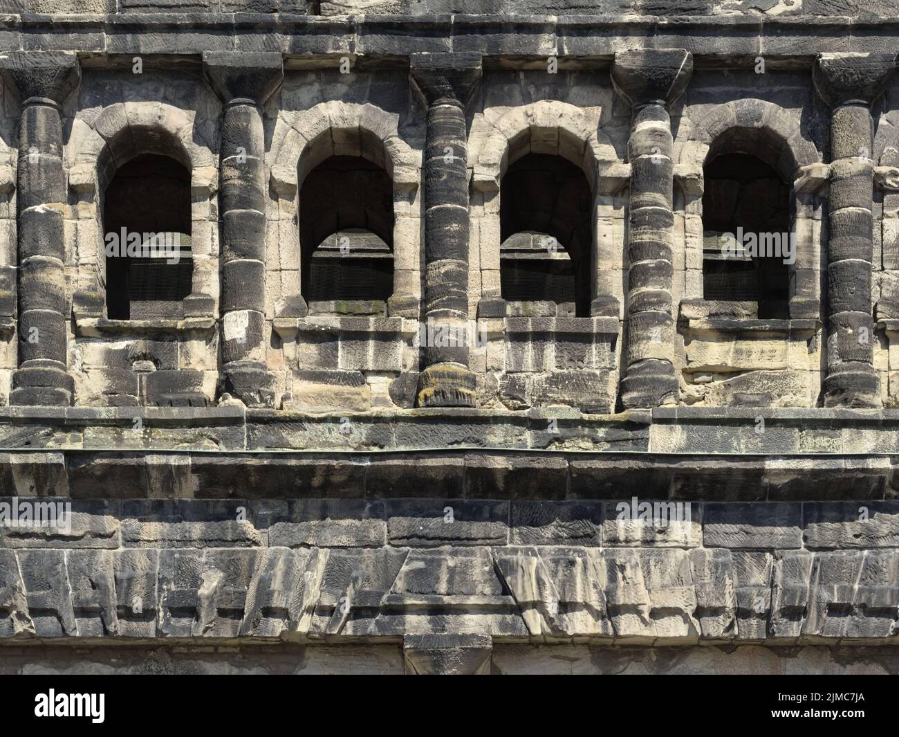 Trier - Roman city gate, Porta Nigra, Germany Stock Photo - Alamy