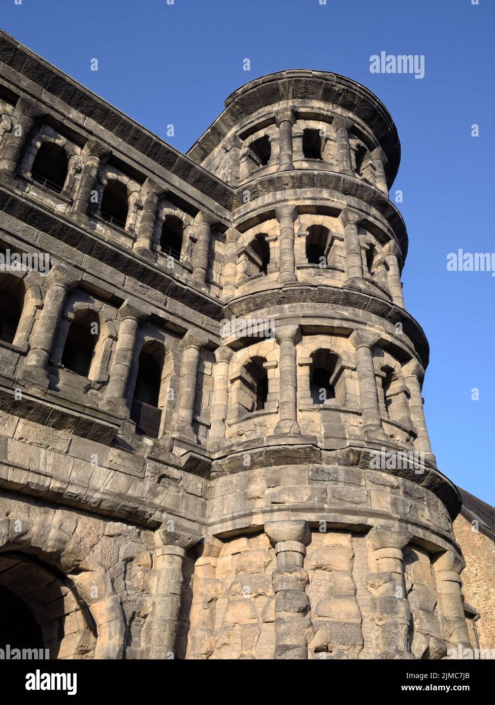 Trier - Roman city gate, Porta Nigra, Germany Stock Photo - Alamy