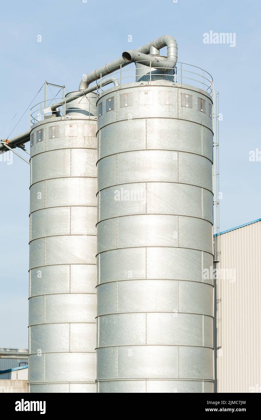 Industrial silos in the chemical industry Stock Photo - Alamy
