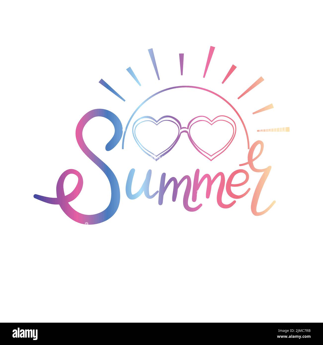 Brush lettering composition of Summer Vacation isolated on white ...