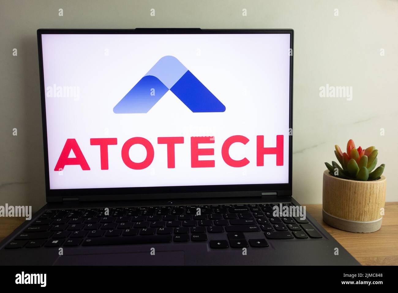 KONSKIE, POLAND - August 04, 2022: Atotech international speciality chemicals and equipment ...