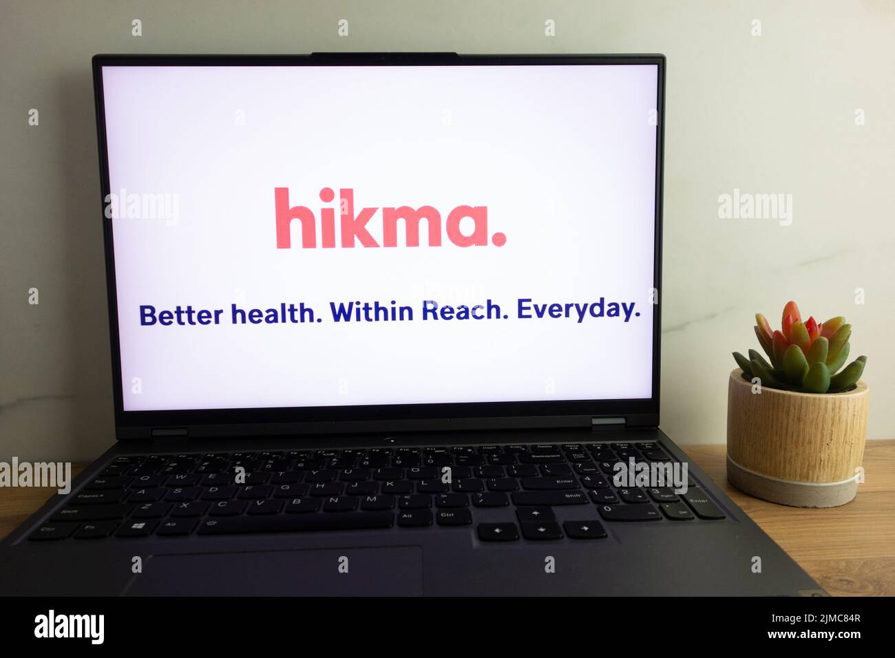 KONSKIE, POLAND - August 04, 2022: Hikma Pharmaceuticals plc company ...