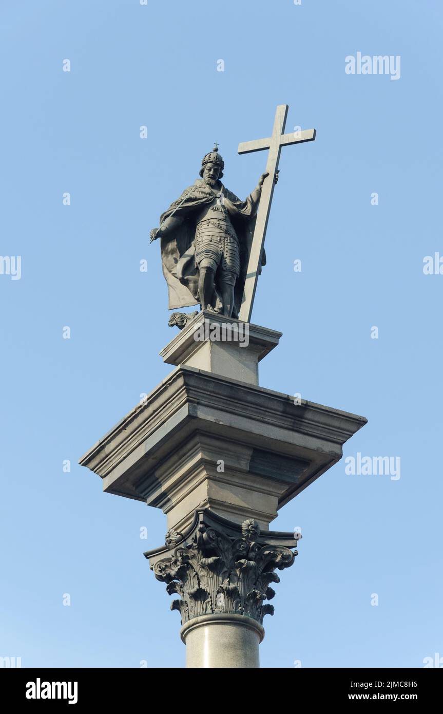 Statue of Polish King Sigismund III Vasa in Warsaw Stock Photo - Alamy