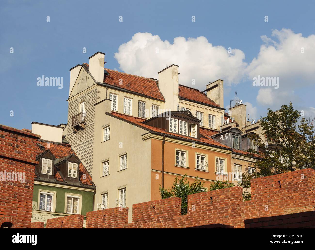Beautiful old buildings in Warsaw Stock Photo - Alamy