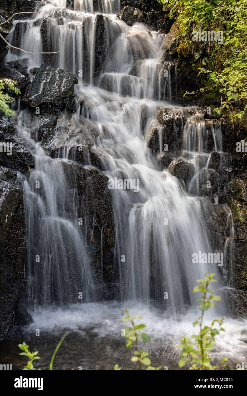 A beautiful waterfall in nature Stock Photo - Alamy