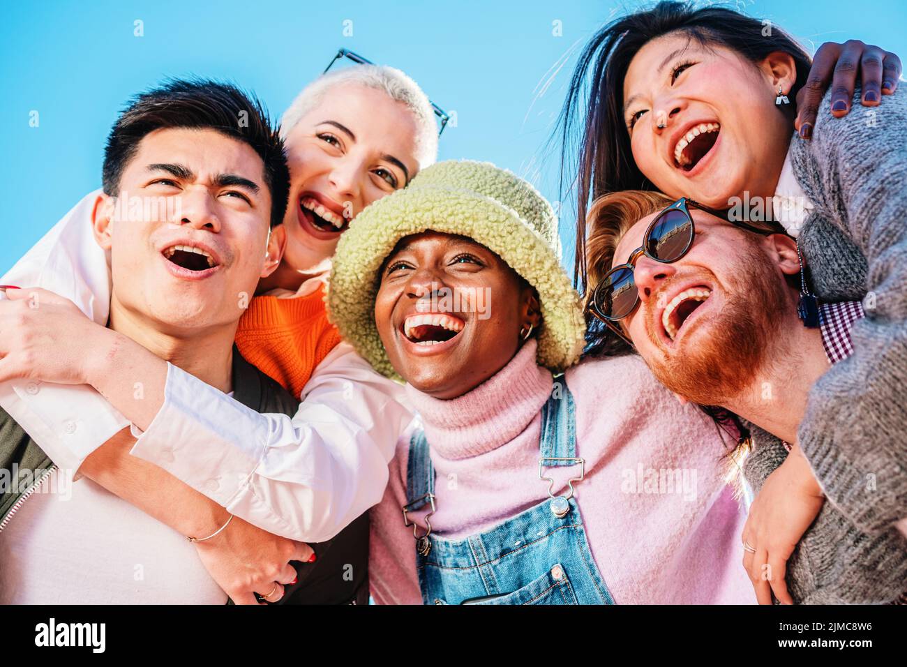 Group Of Laughing People