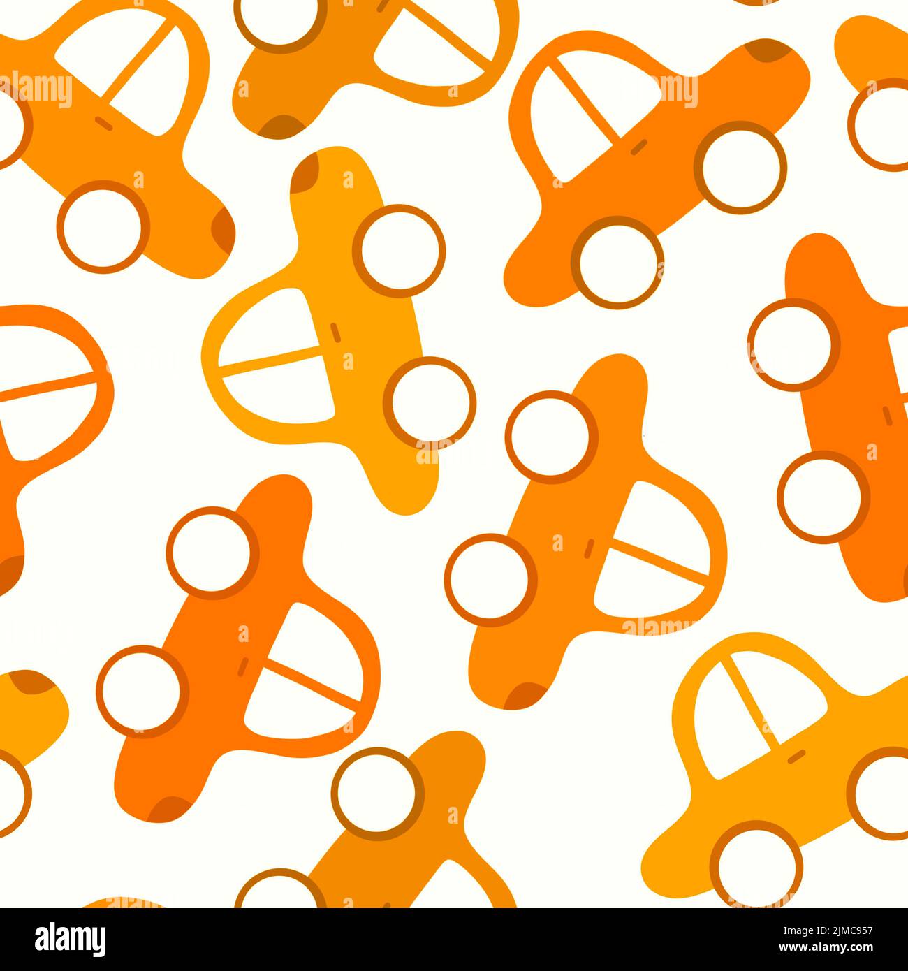 Cartoon kids seamless cars toys pattern for child clothes print and ...