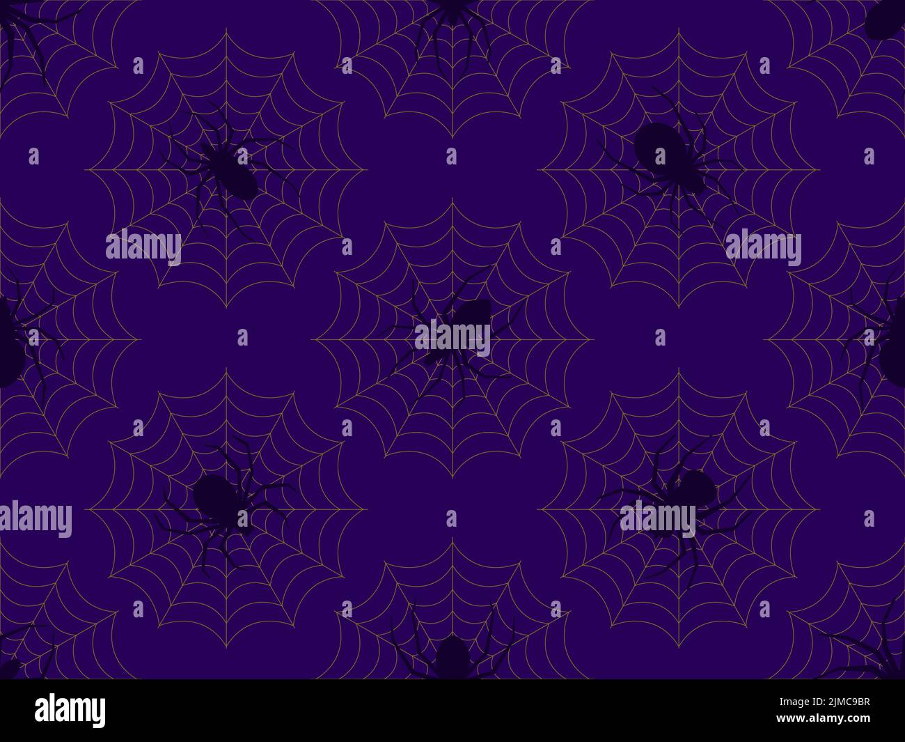 Seamless pattern with spiders on the web. Festive background with spiders for Halloween. Design ...