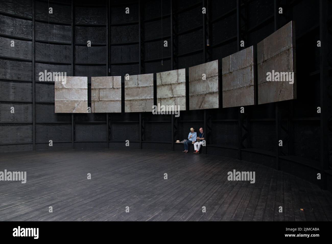 Tar Works Artwork at Serpentine Pavilion 2022 Black Chapel by Theaster ...