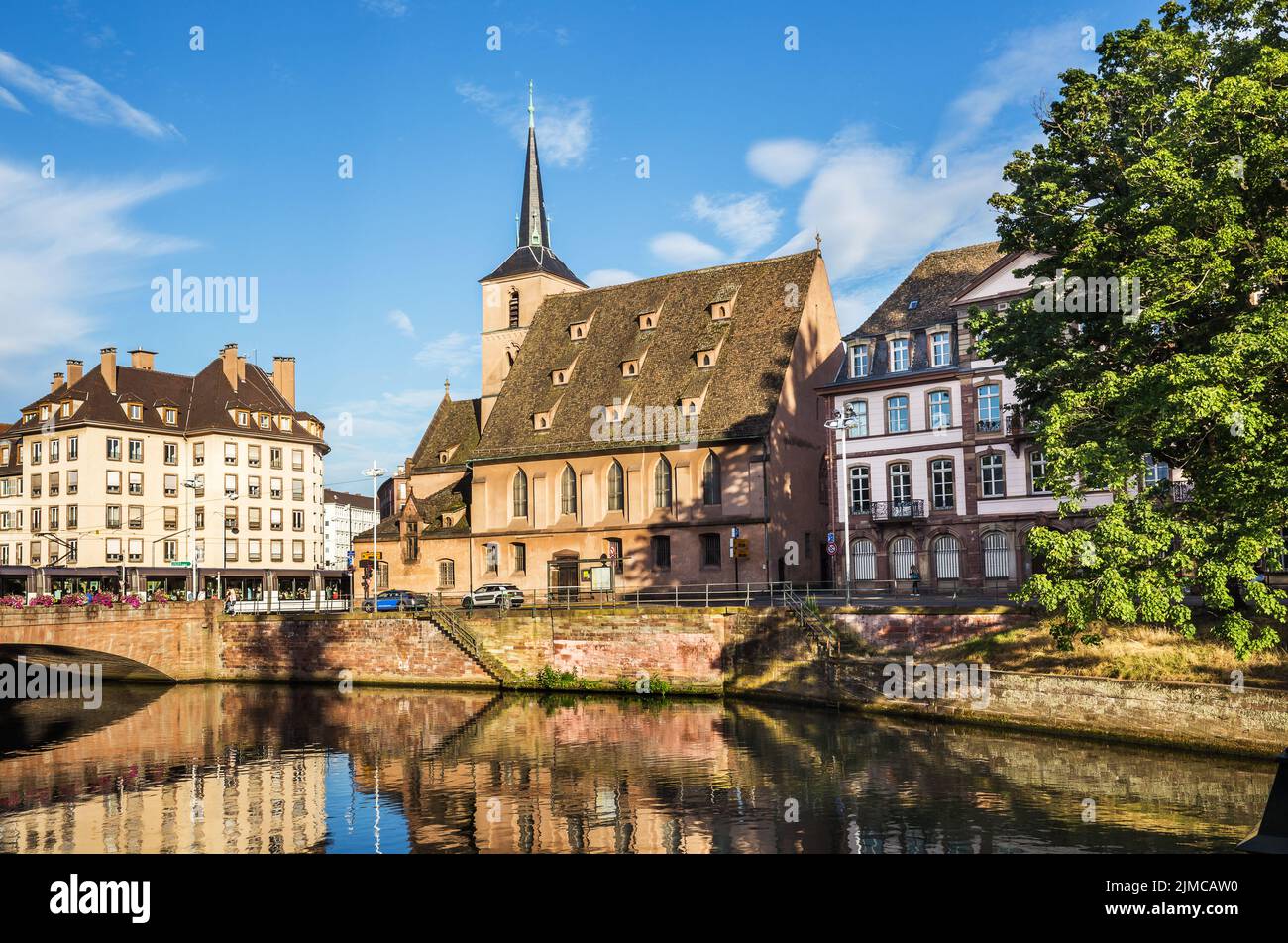 Old building on the embankment of the Strasbourg canal Stock Photo - Alamy
