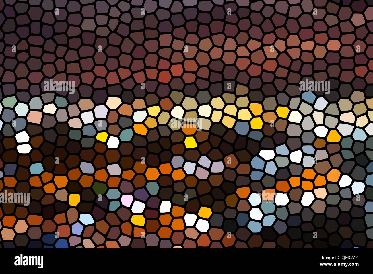 Abstract colorful honeycomb honey seamless pattern hexagon mosaic ...