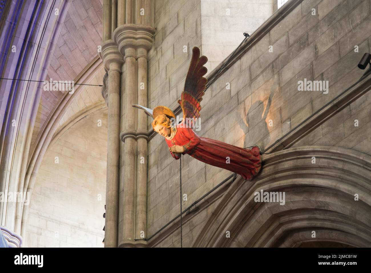 St. John The Baptist Church Angel Stock Photo - Alamy