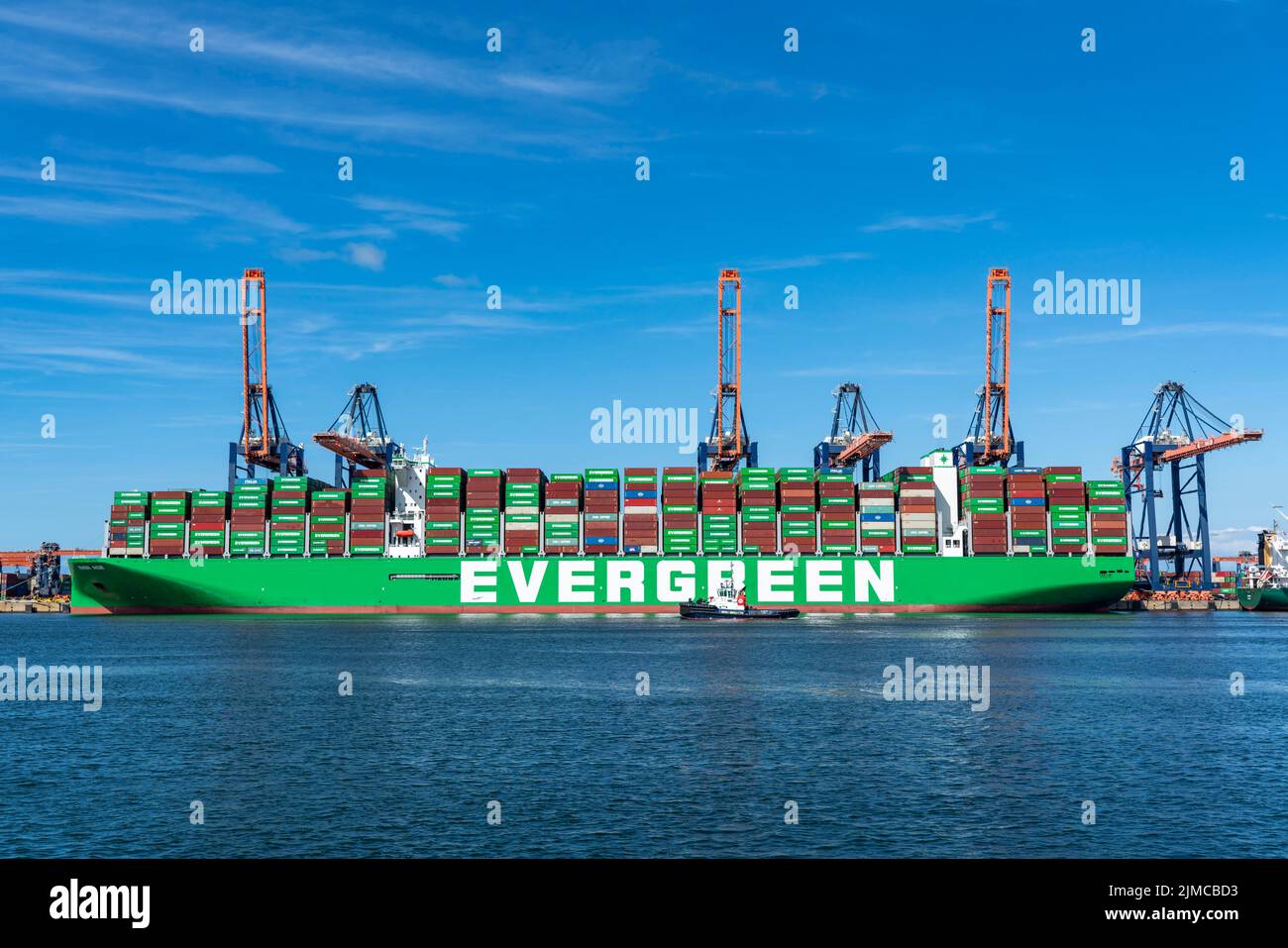 Europoort, Port of Rotterdam, Evergreen Reederei Container ship Ever ...