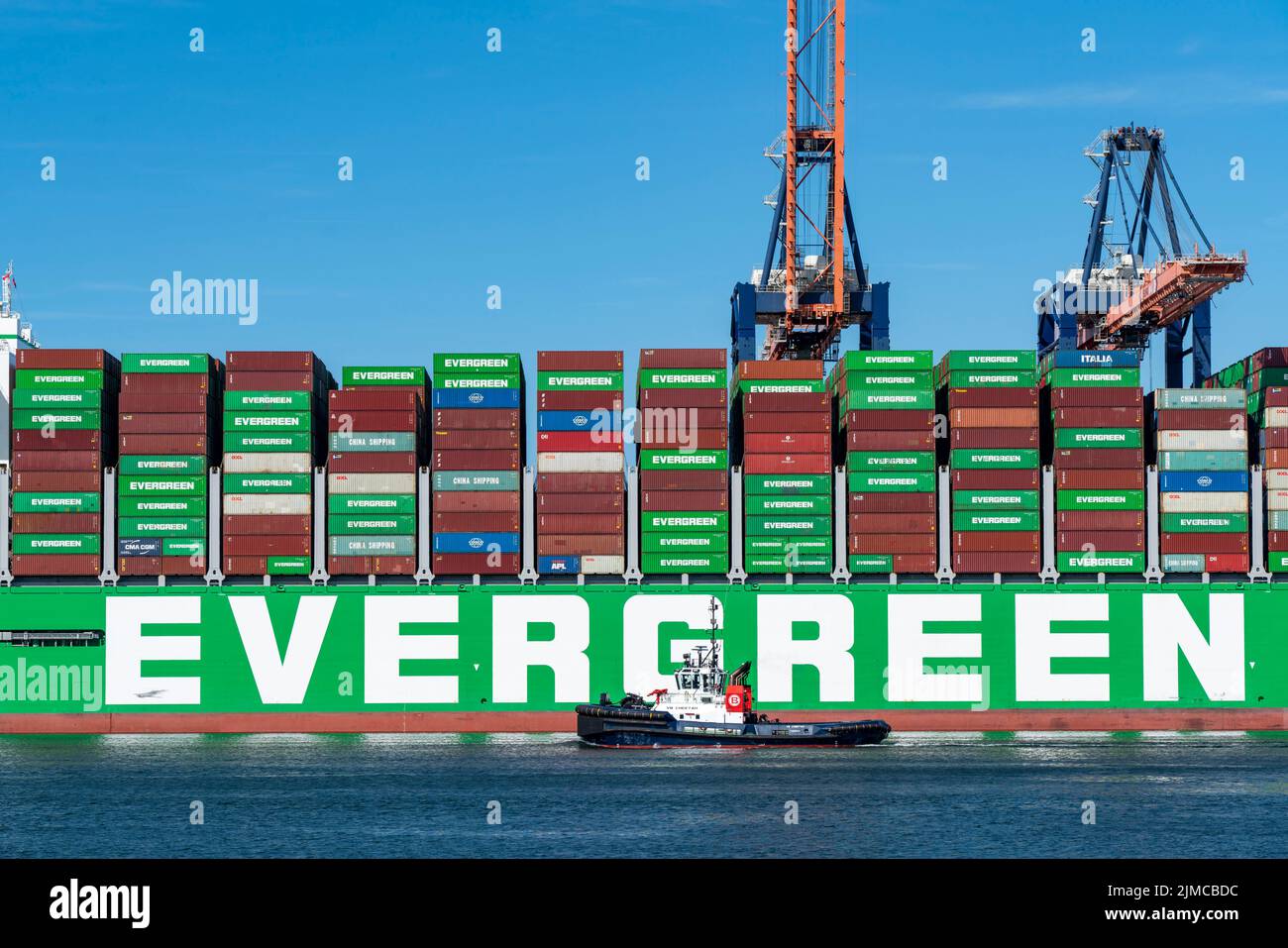 Europoort, Port of Rotterdam, Evergreen Reederei Container ship Ever ...