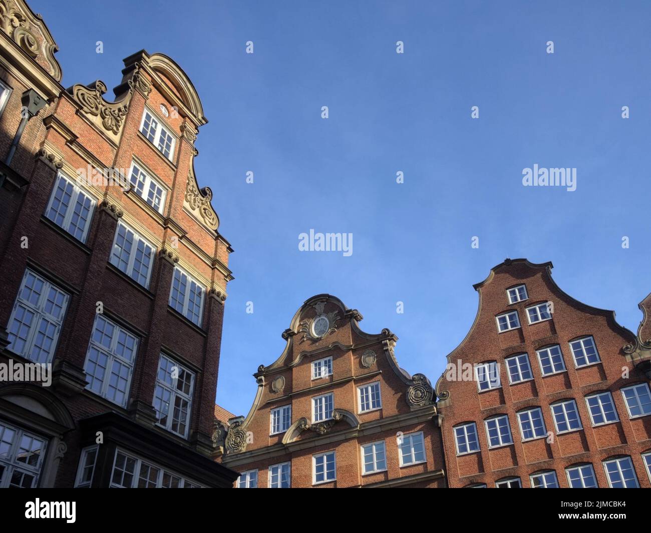 Hamburg - Reconstruction of Baroque town houses, Germany Stock Photo ...