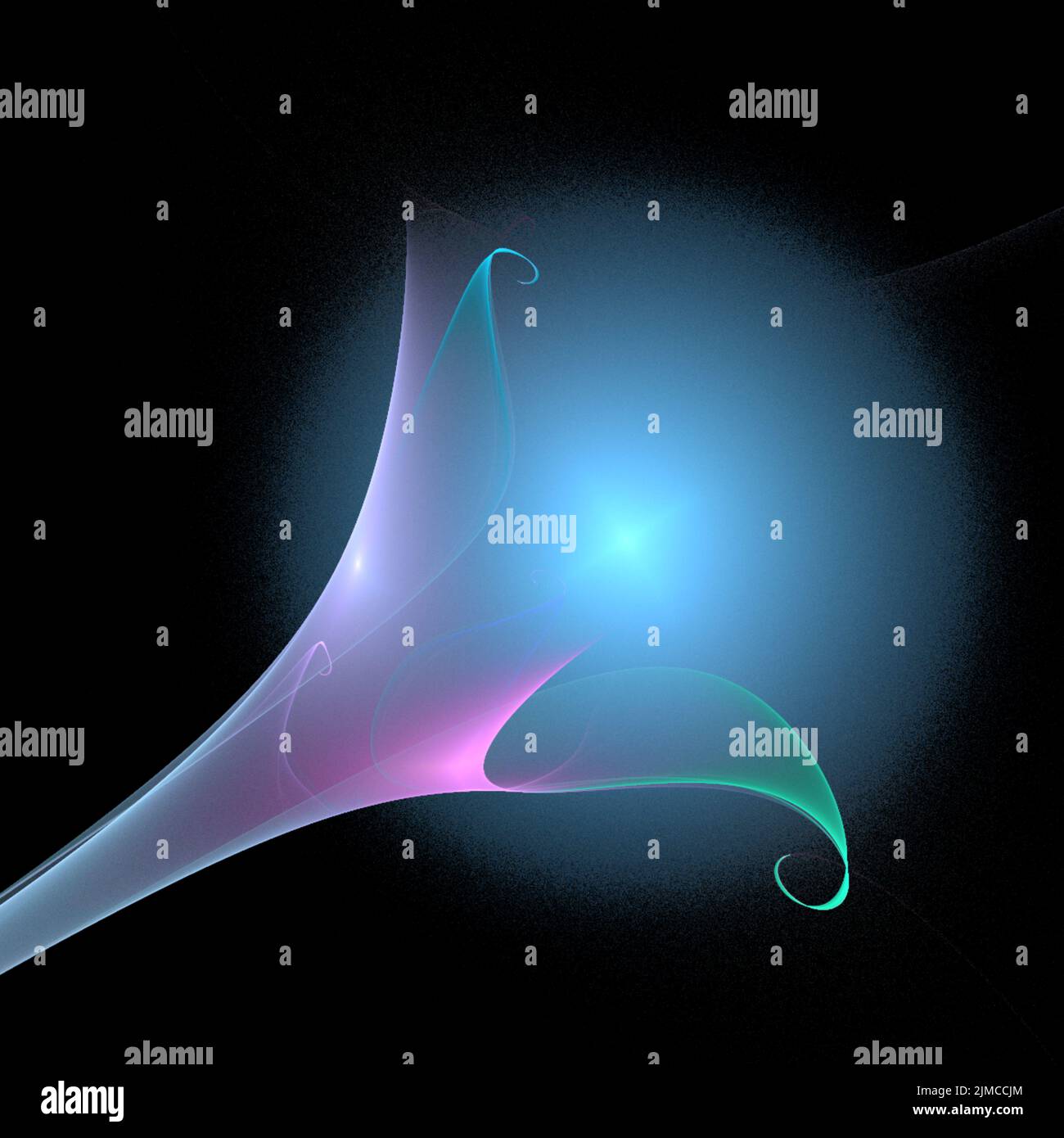 blue abstract element on black background, digital graphic, background ...