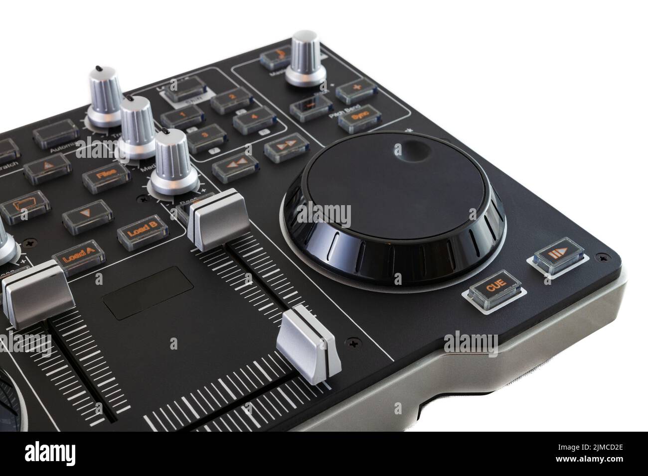 Portable DJ Control Mixer on white background Stock Photo - Alamy