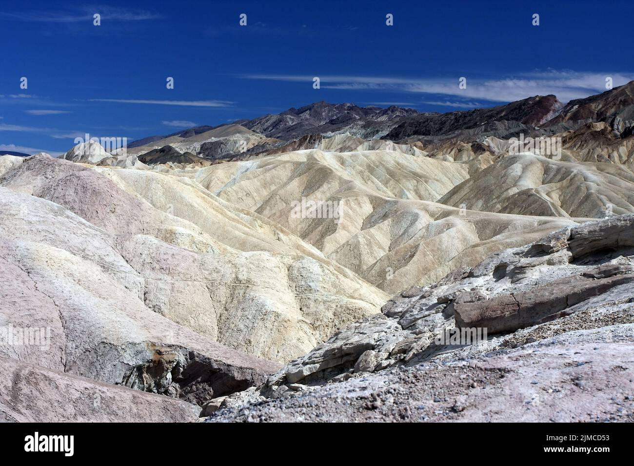 Rock formations, Death Valley National Park, Mojave Desert, California ...