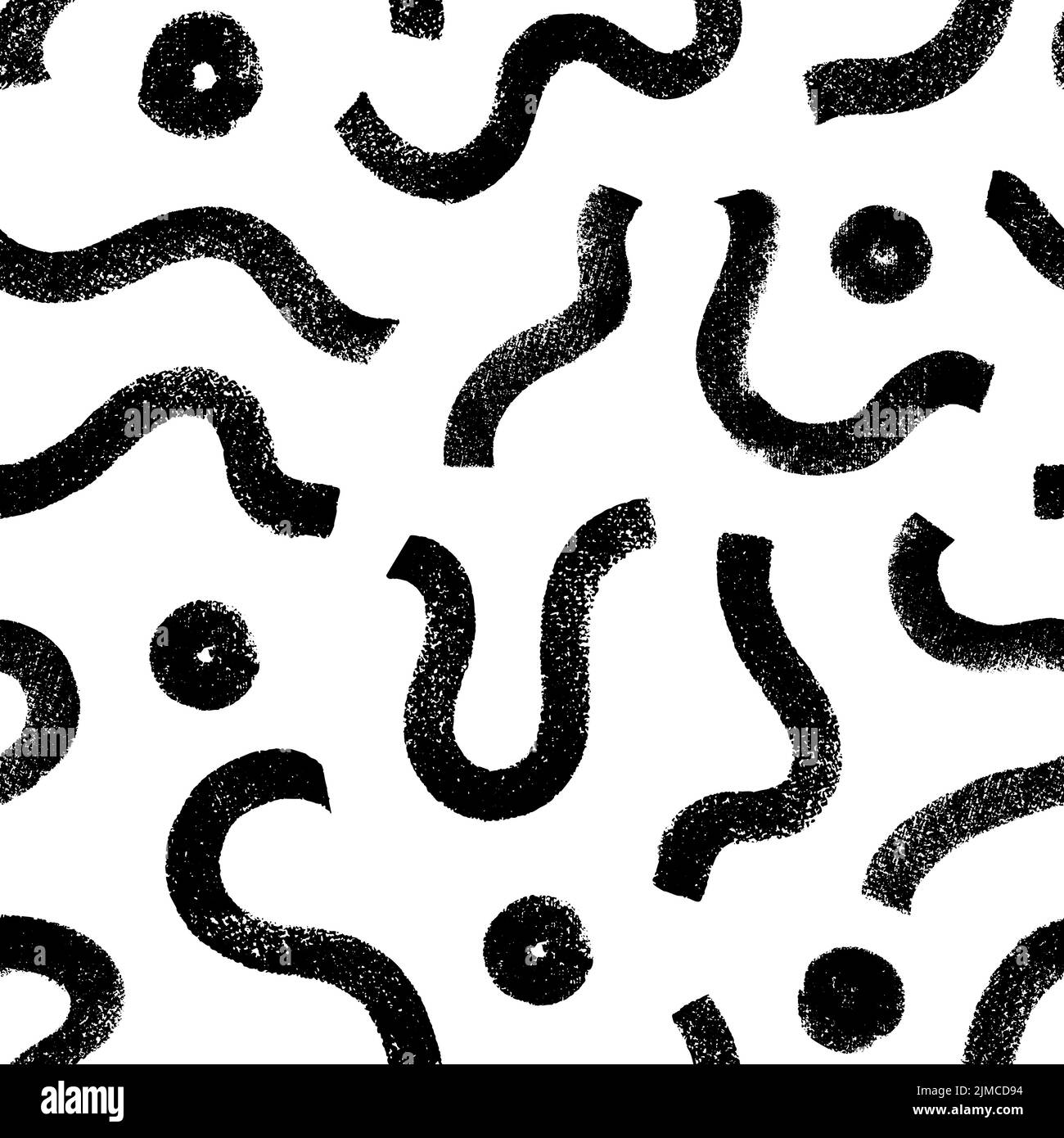 Thick texture curved lines vector seamless pattern Stock Vector Image ...