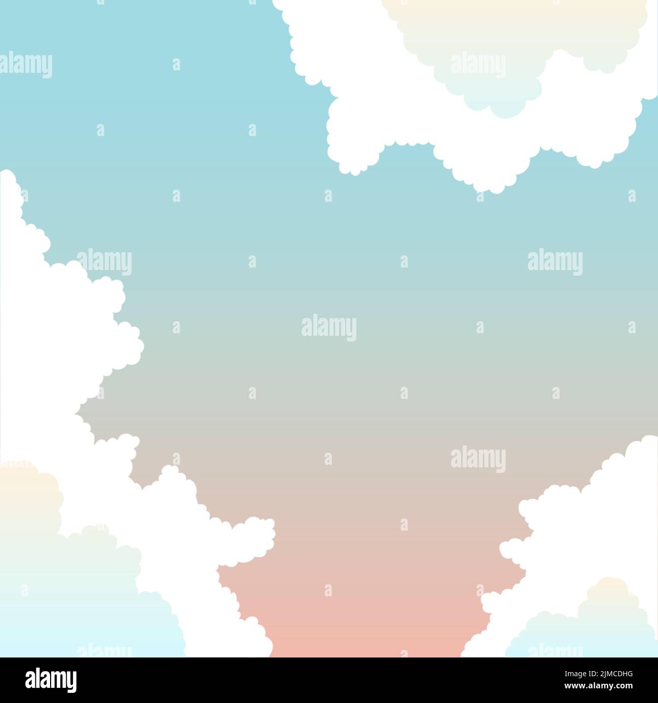 Clouds in the sky atmosphere vector illustration Stock Vector Image ...