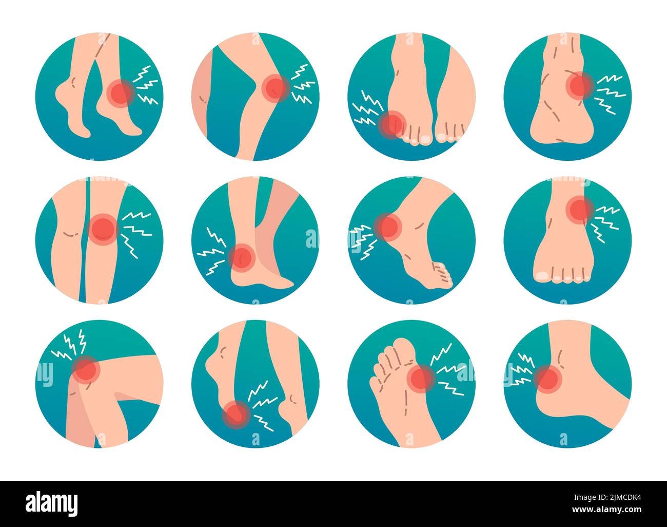 Bone icon set in Cut Out Stock Images & Pictures - Alamy