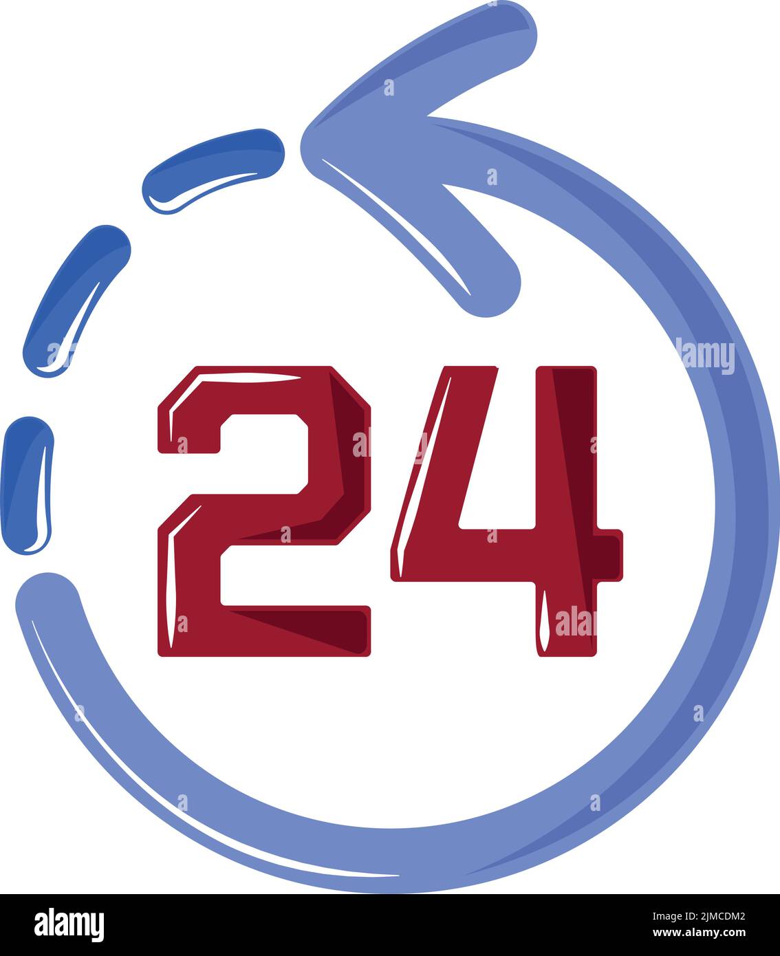 Twenty four clock Stock Vector Images - Alamy