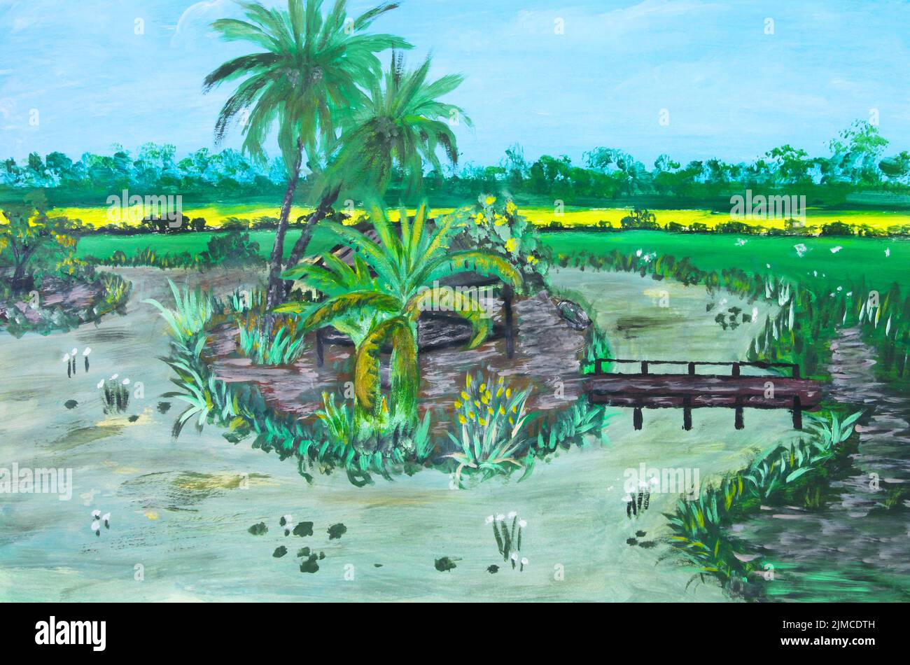 Rice Plant Painting