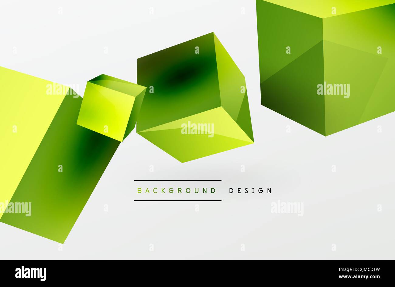 3d cubes vector abstract background. Composition of 3d square shaped ...